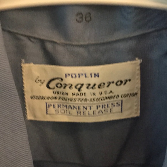 Conqueror | Shirts | Conqueror Mens Blue Button Down Uniform Shirt Nwot ...